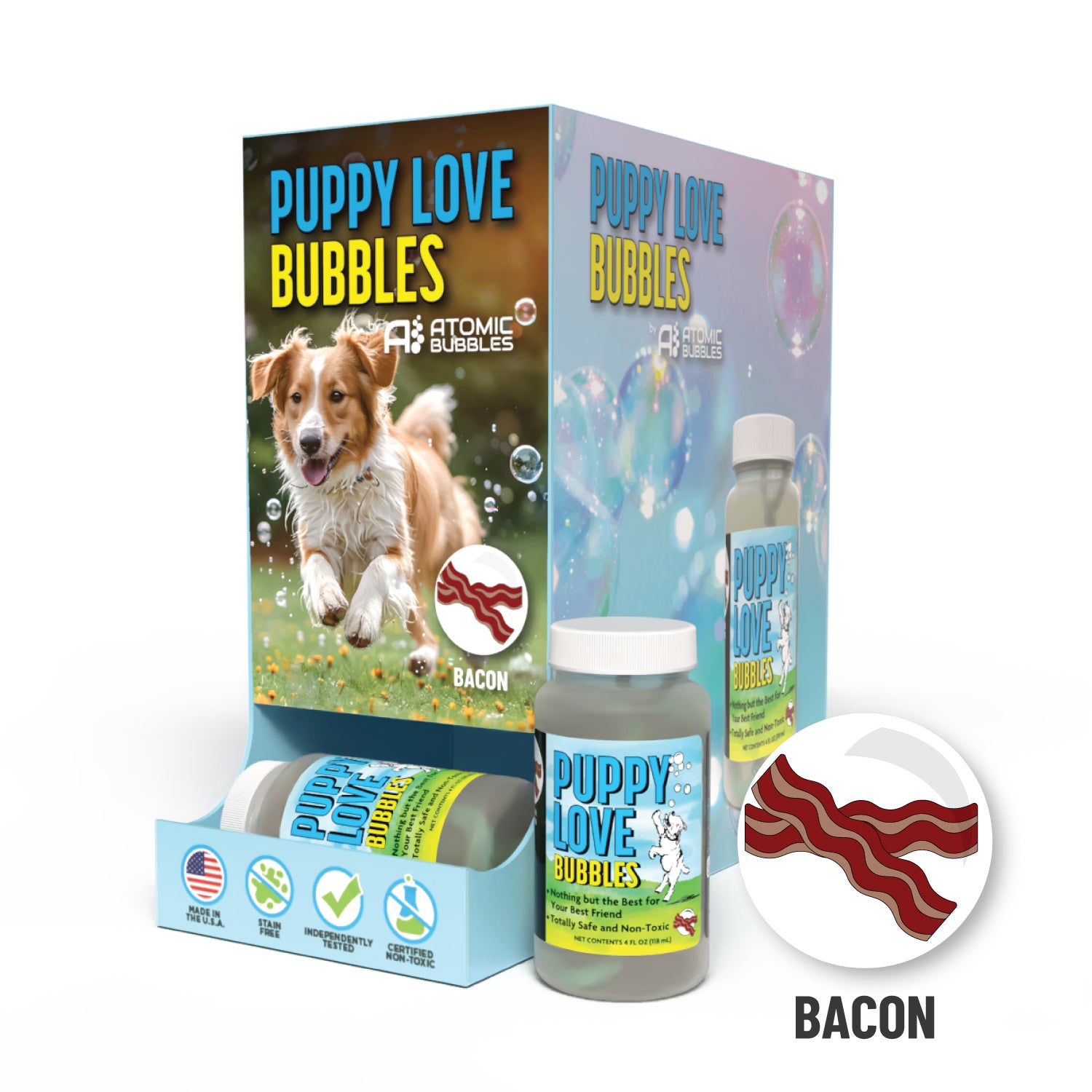 Puppy Love - Bacon Scent - Gravity Feeder Display – Atomic Bubbles