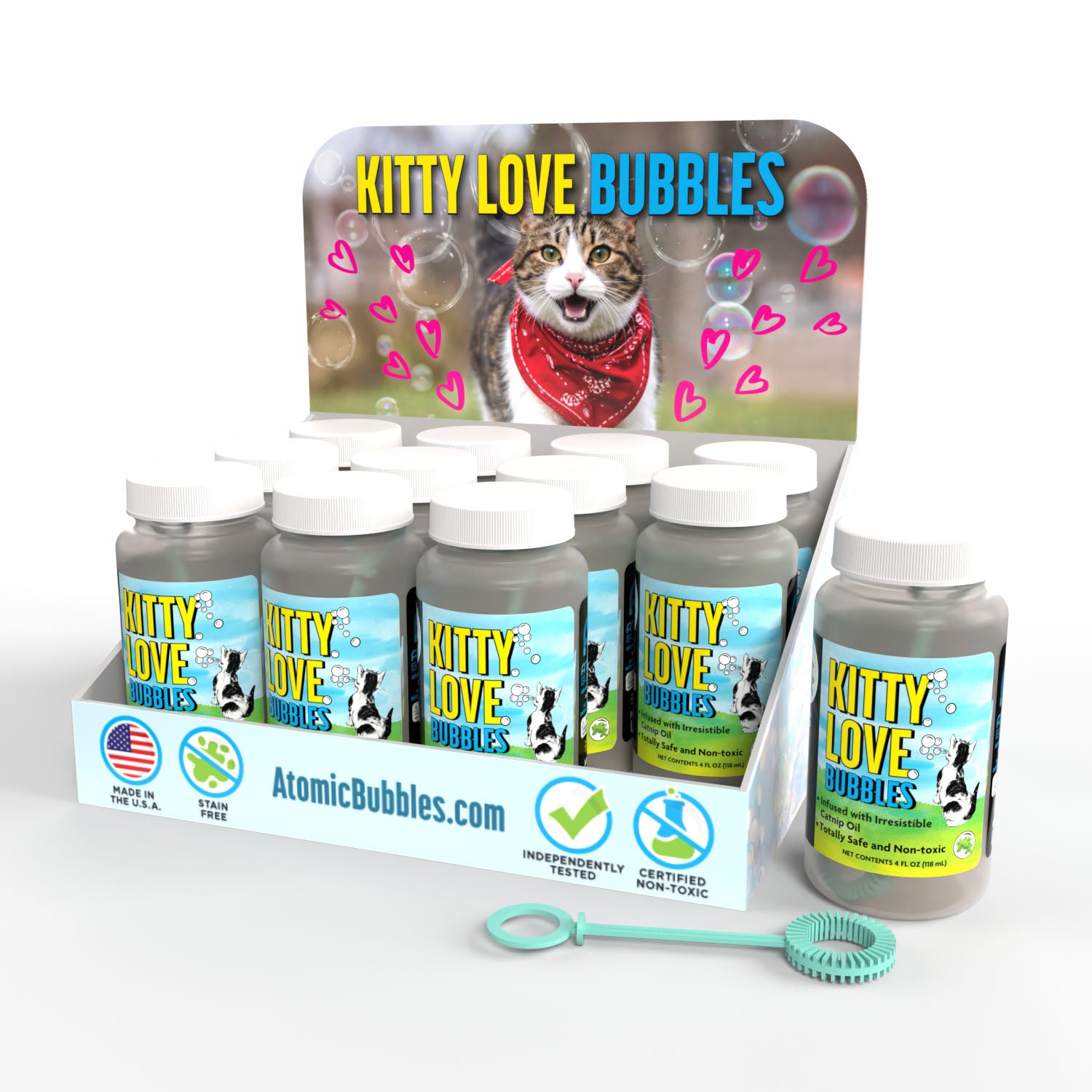 Kitty Love Bubbles - Display Assortment - Tabletop Display – Atomic Bubbles